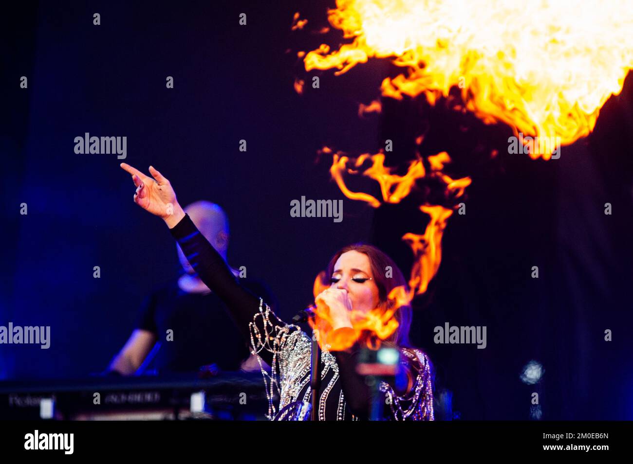 Metal band Titan performs during the closing day of the 'Rock al Parque ...