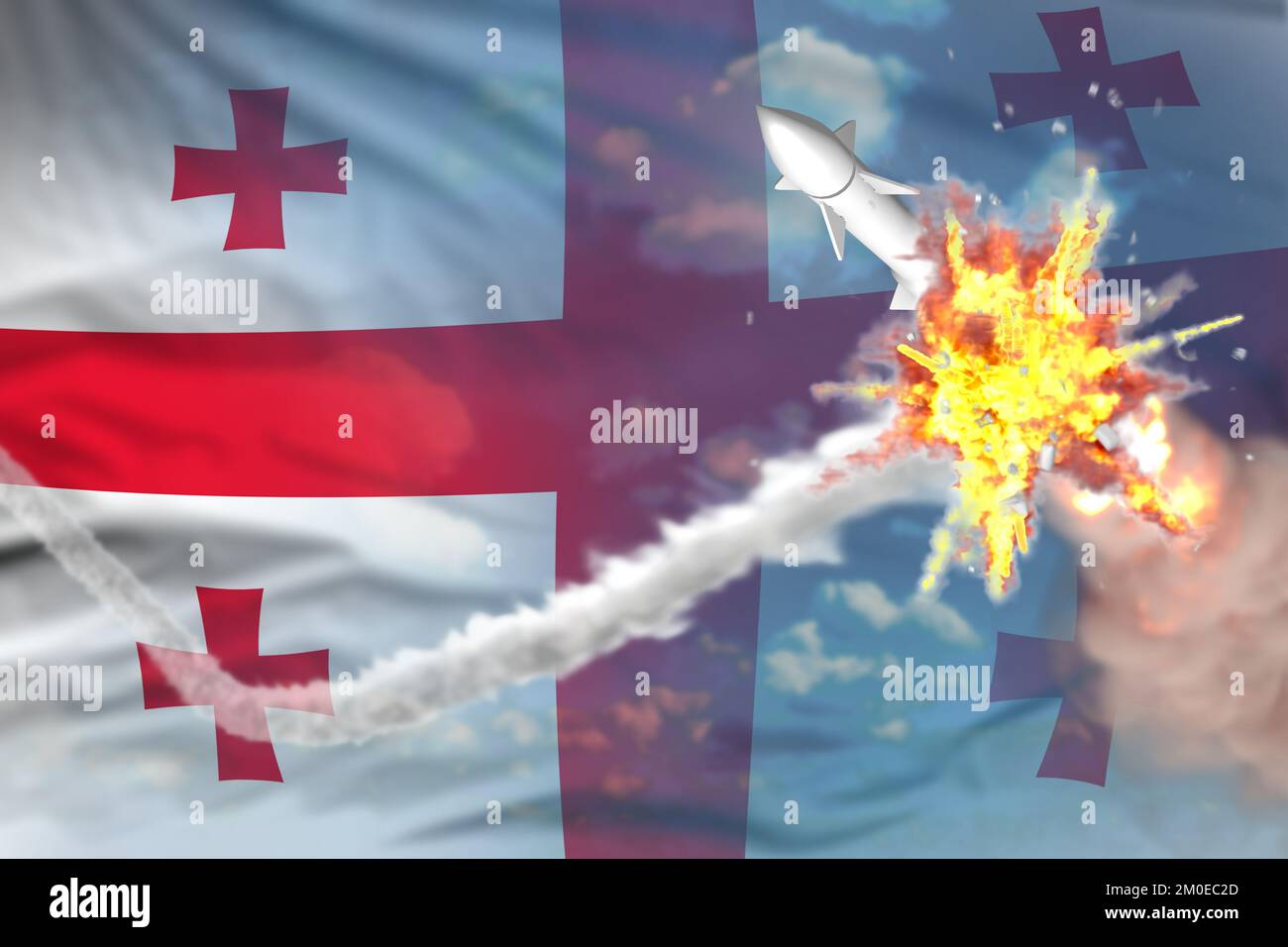 Strategic rocket destroyed in air, Georgia supersonic missile ...