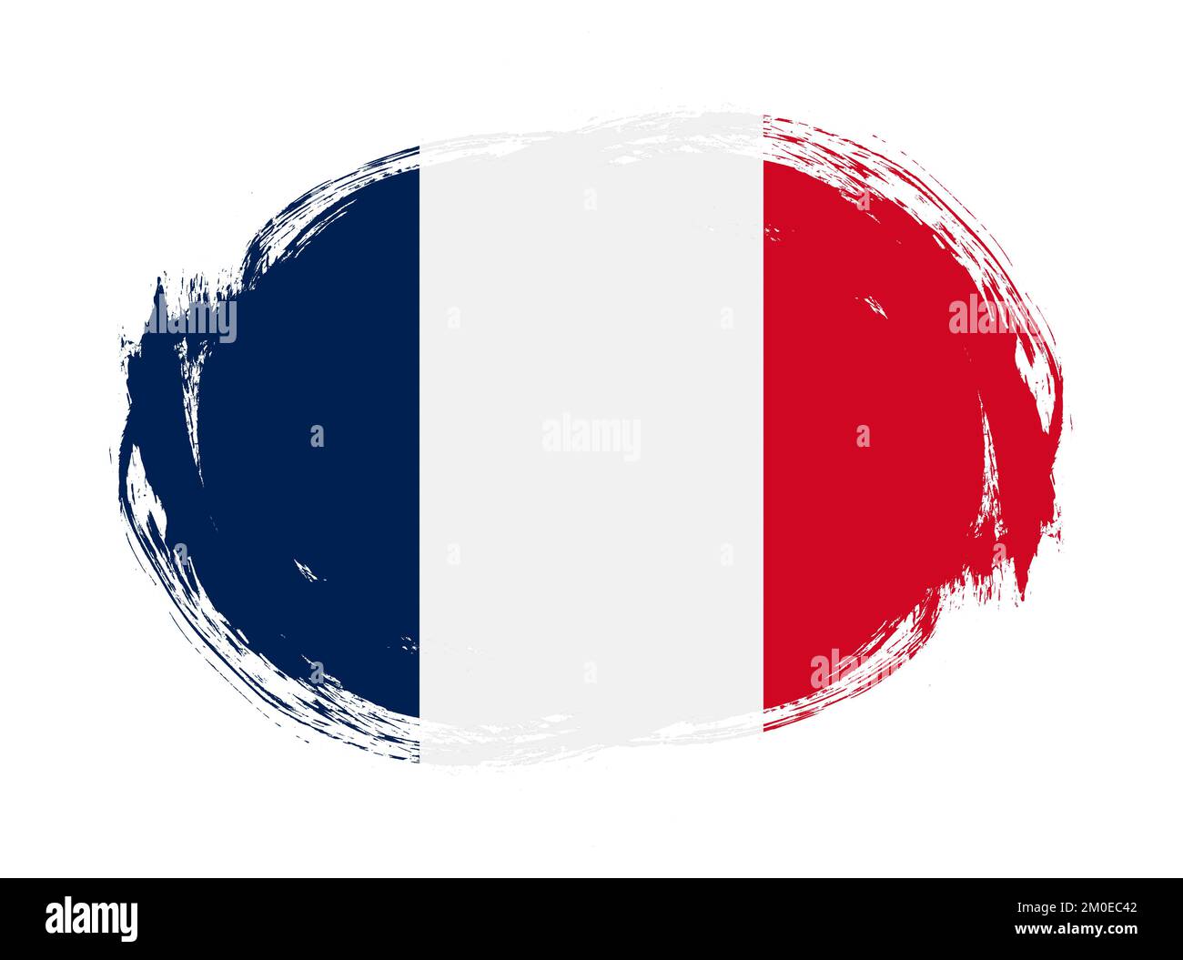 Flag france in grunge Cut Out Stock Images & Pictures - Alamy