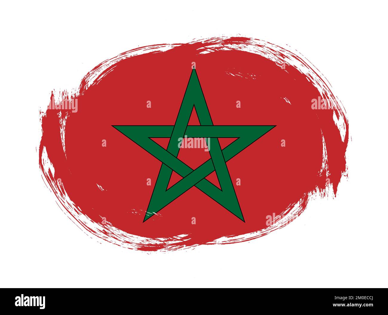 Morocco brush flag hi-res stock photography and images - Alamy