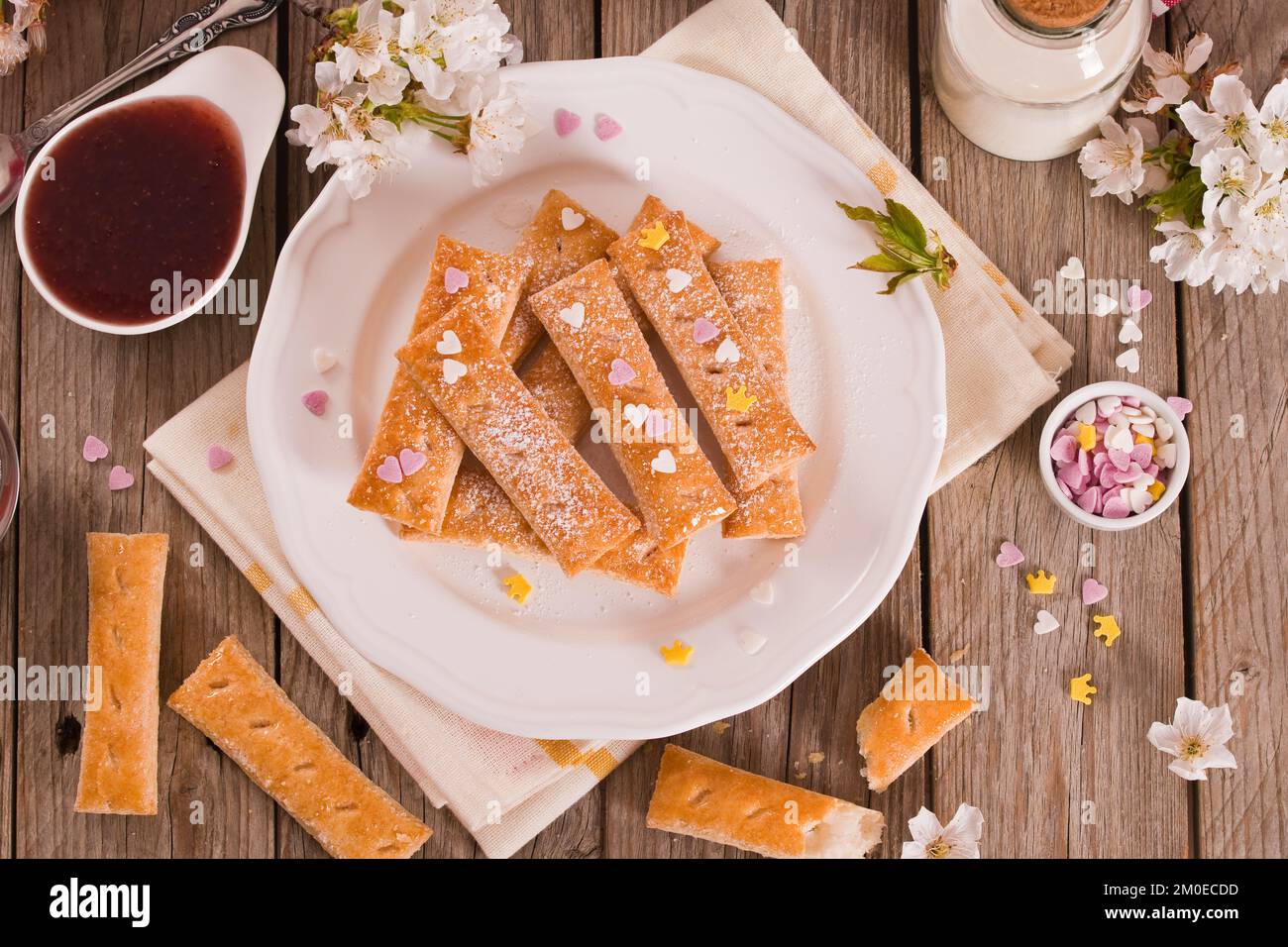 Puff pastry cookies Stock Photo - Alamy