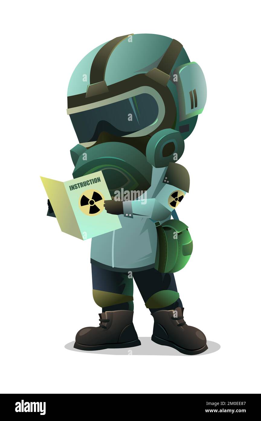 Gas mask instruction Stock Vector Images - Alamy