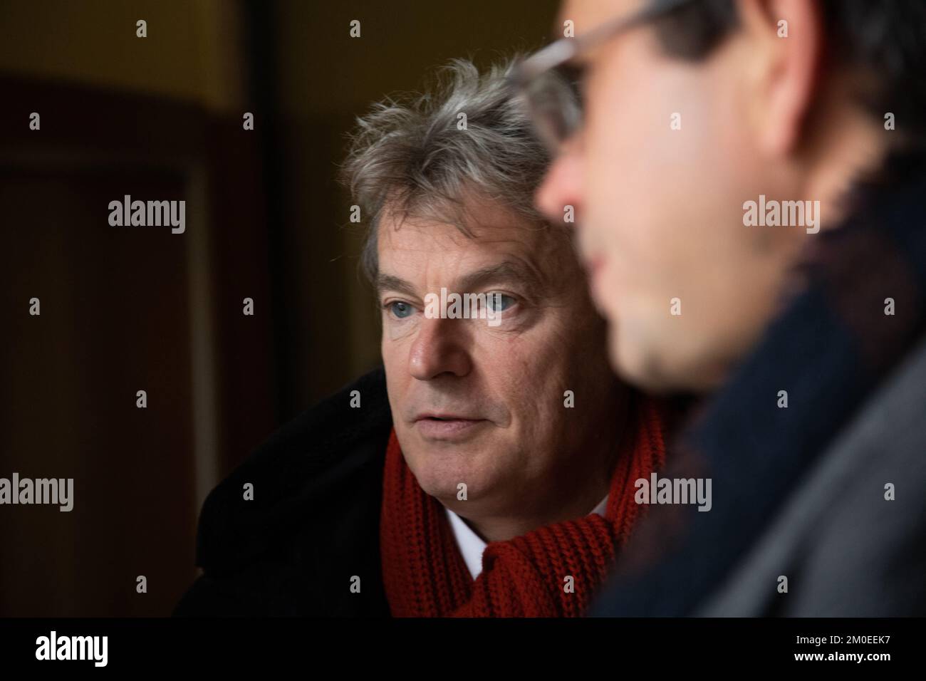 Fabien Roussel, national secretary of the French Communist Party visits ...