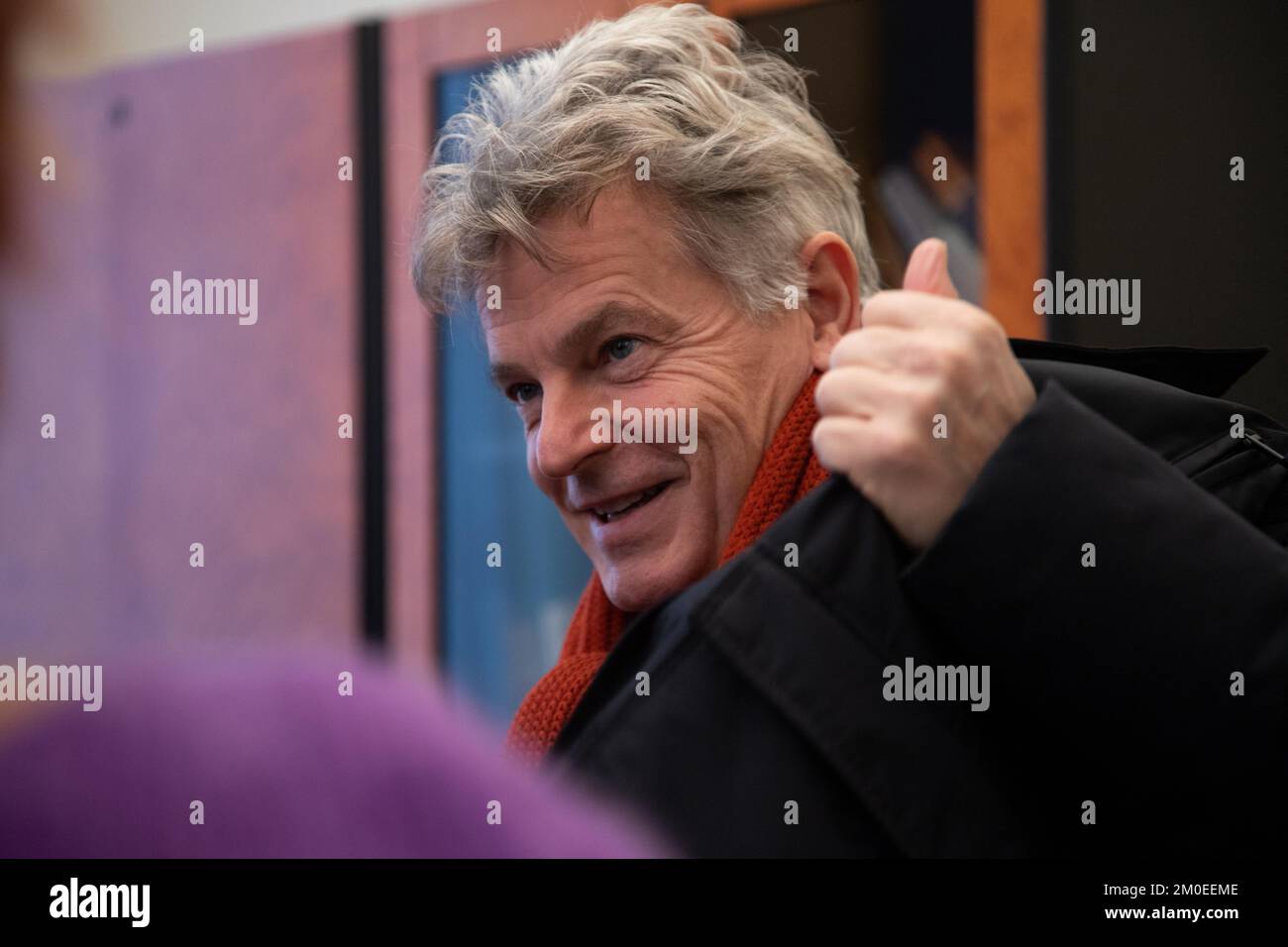 Fabien Roussel, national secretary of the French Communist Party visits ...