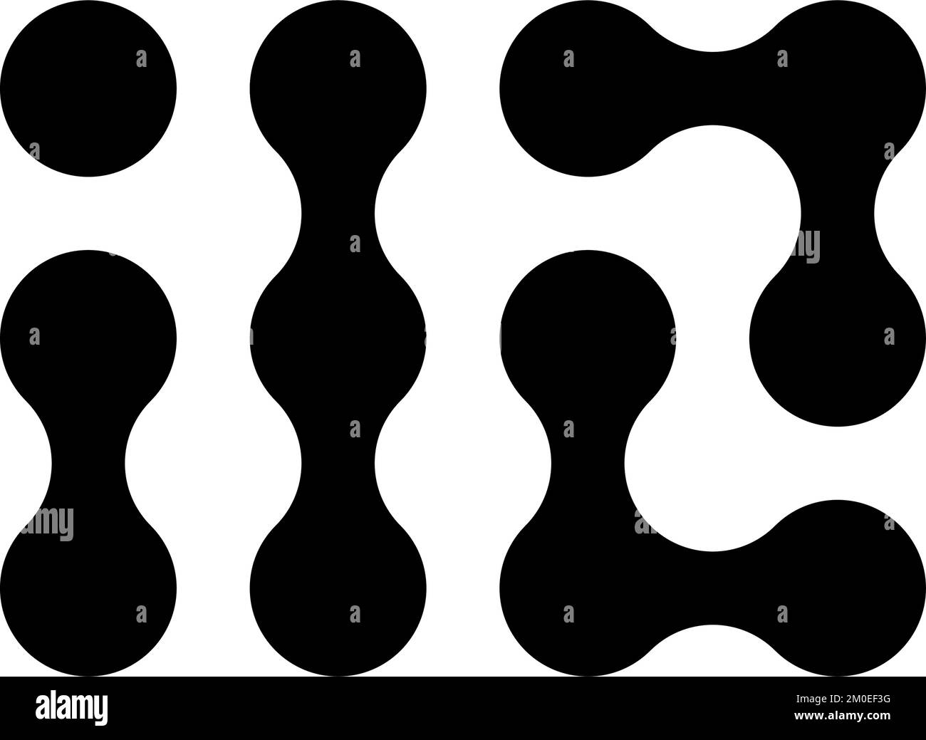 Connected dots icon. Circles pattern sign. Integration symbol. Abstract point movement ...