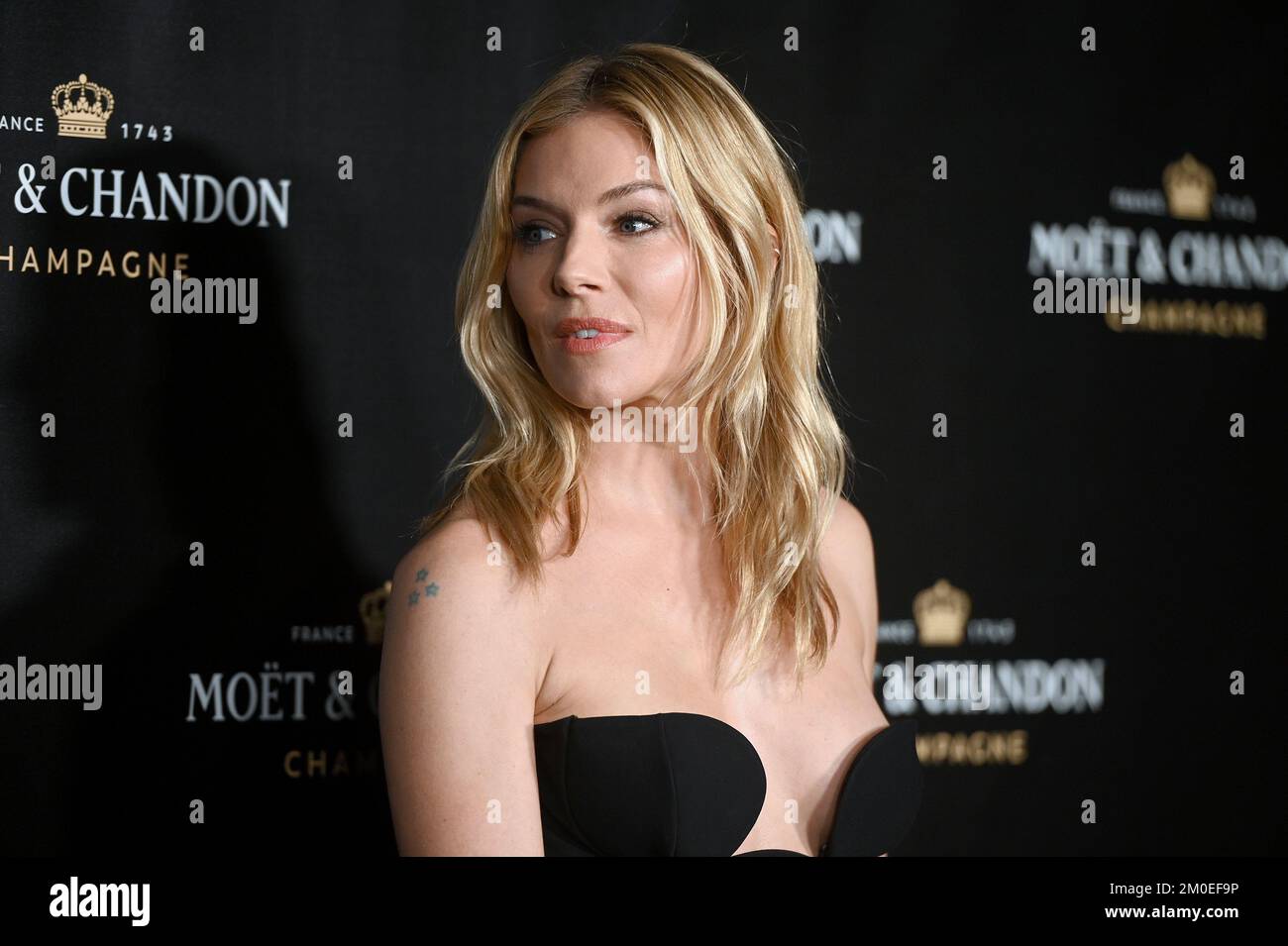 New York, NY, December 5, 2022. Sienna Miller attends the Moet ...