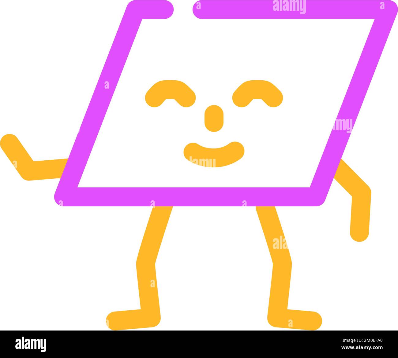 parallelogram geometric shape character color icon vector illustration ... parallelogram geometric shape character color icon vector illustration ...