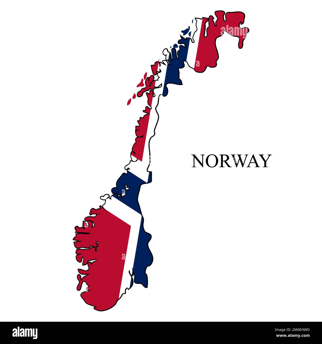 Norway map vector illustration. Global economy. Famous country ...