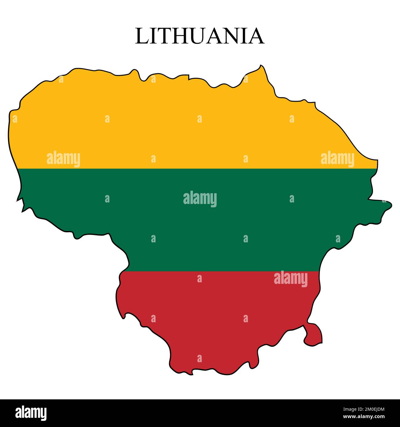 Lithuania map vector illustration. Global economy. Famous country ...
