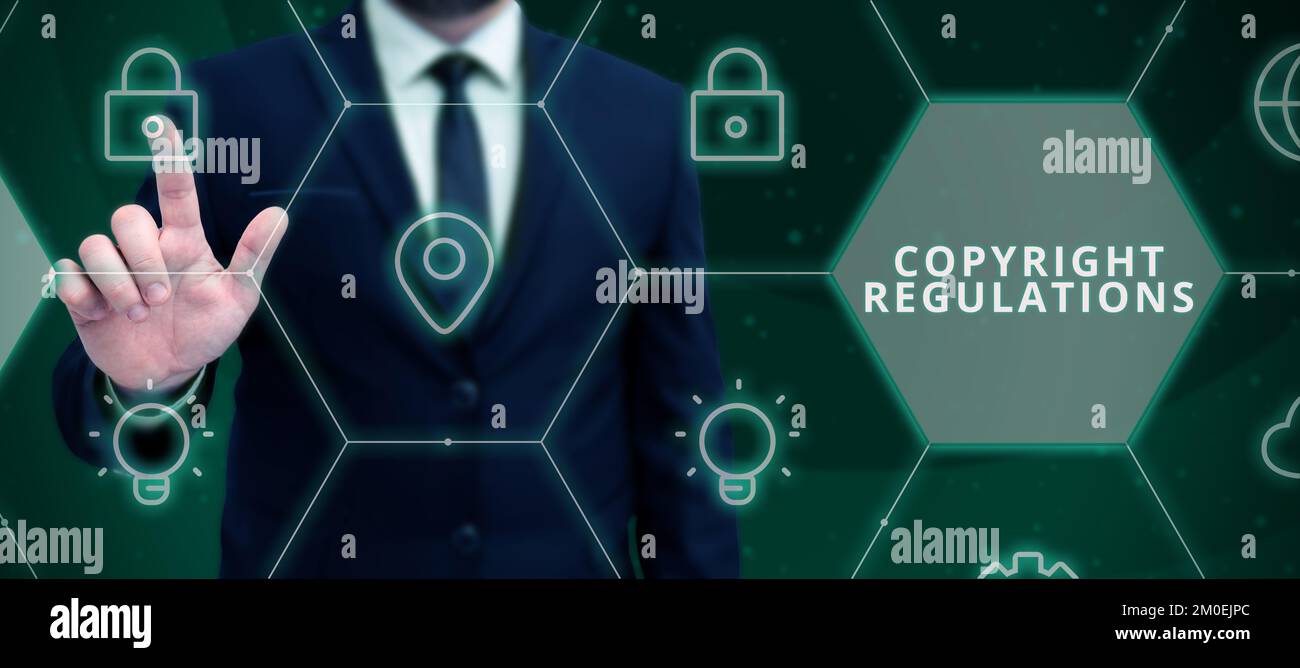 Conceptual display Copyright Regulations. Concept meaning body of law that governs the original ...