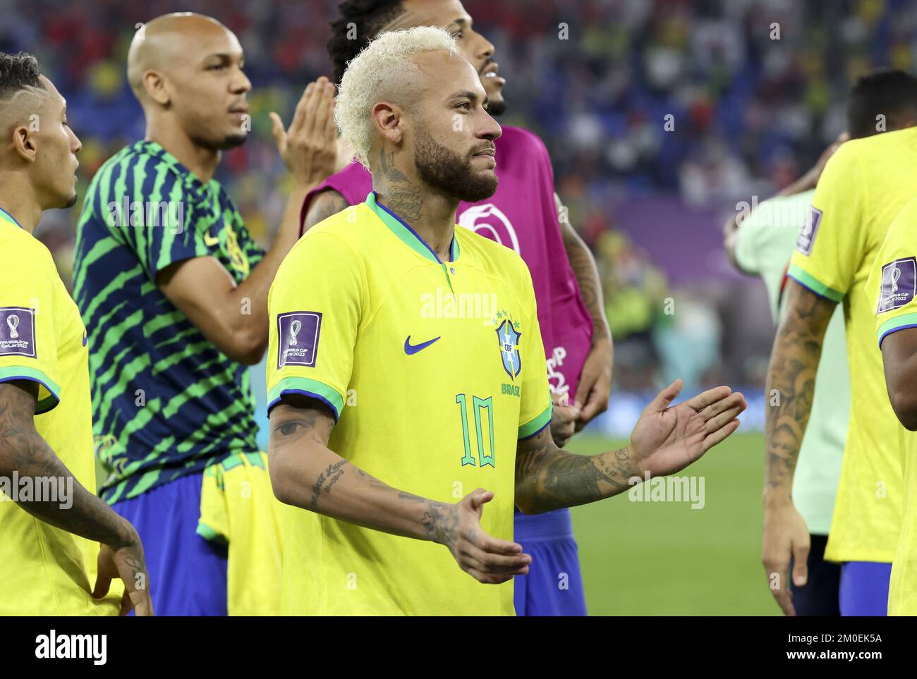 Neymar Jr Of Brazil Celebrates The Victory Following The FIFA World Cup Neymar Jr Of Brazil Celebrates The Victory Following The FIFA World Cup