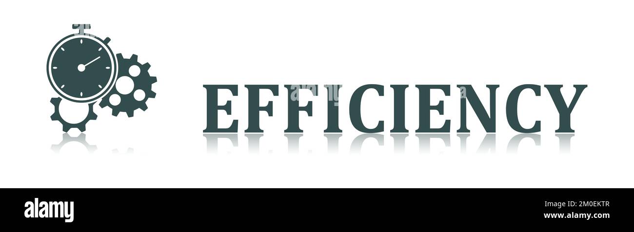 Illustration of an efficiency concept Stock Photo - Alamy
