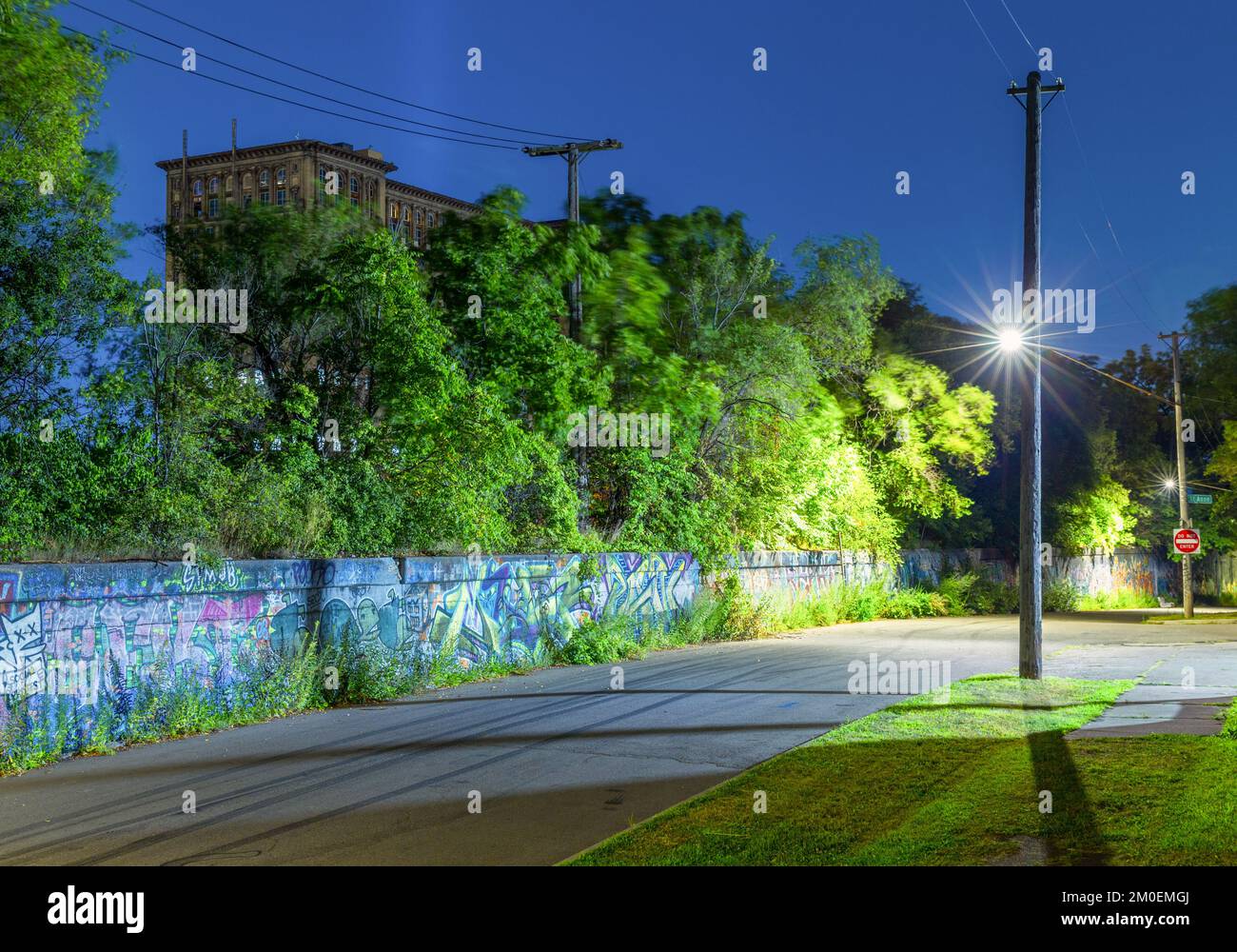 The Legends Graffiti Wall, featuring the work of noted Detroit graffiti ...