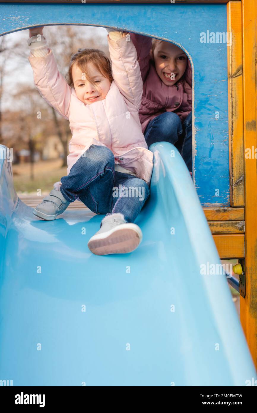 Student sliding park hi-res stock photography and images - Alamy