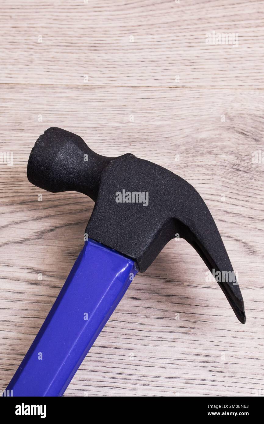 Claw hammer on blue hi-res stock photography and images - Alamy