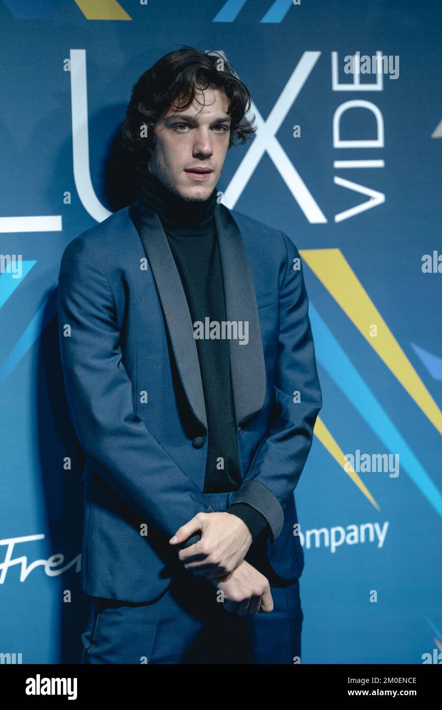 Rome, Italy. 05th Dec, 2022. Actor Matteo Oscar Giuggioli attends the ...