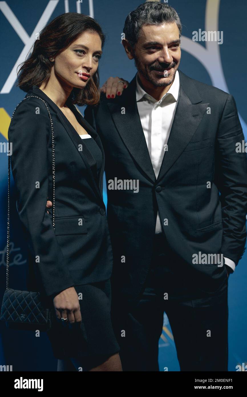 Rome, Italy. 05th Dec, 2022. Actors Margareth Made and Giuseppe Zeno ...