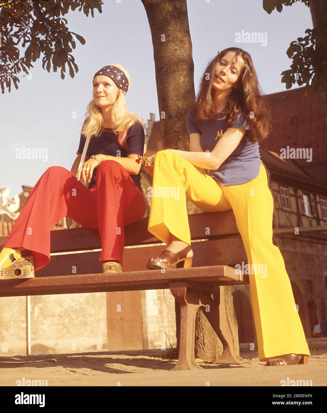 Young Women's fashion in Germany 1972 Stock Photo - Alamy