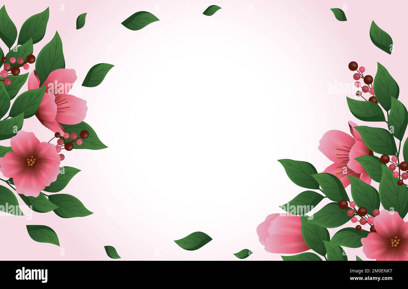 Floral leaves background hi-res stock photography and images - Alamy