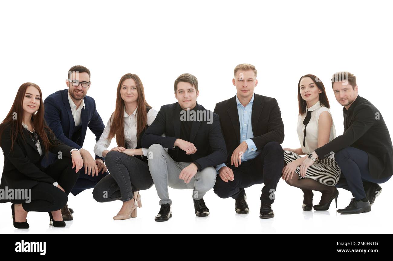 in full growth. group of diverse young people standing together Stock ...