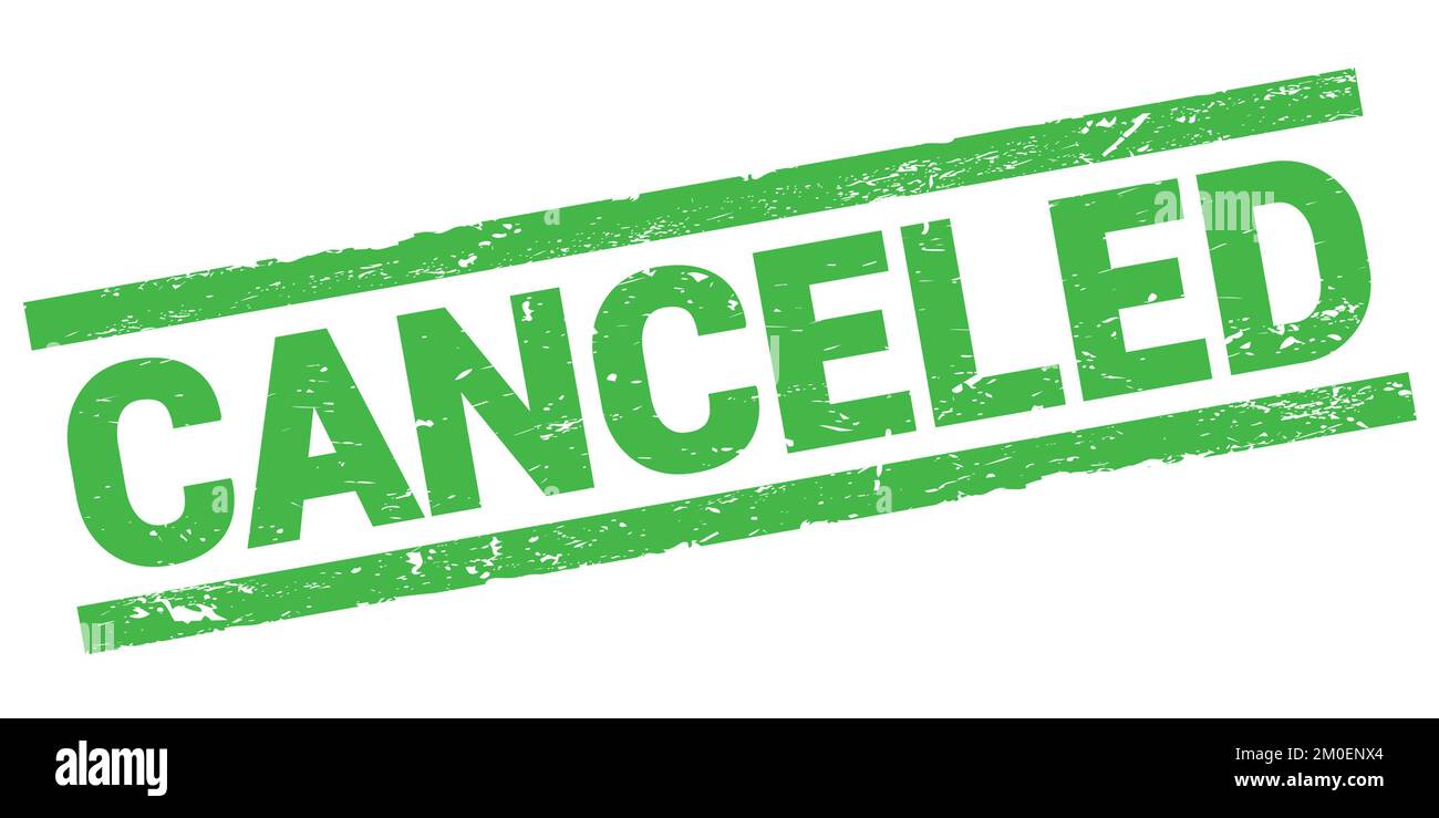 Canceled sign Cut Out Stock Images & Pictures - Alamy