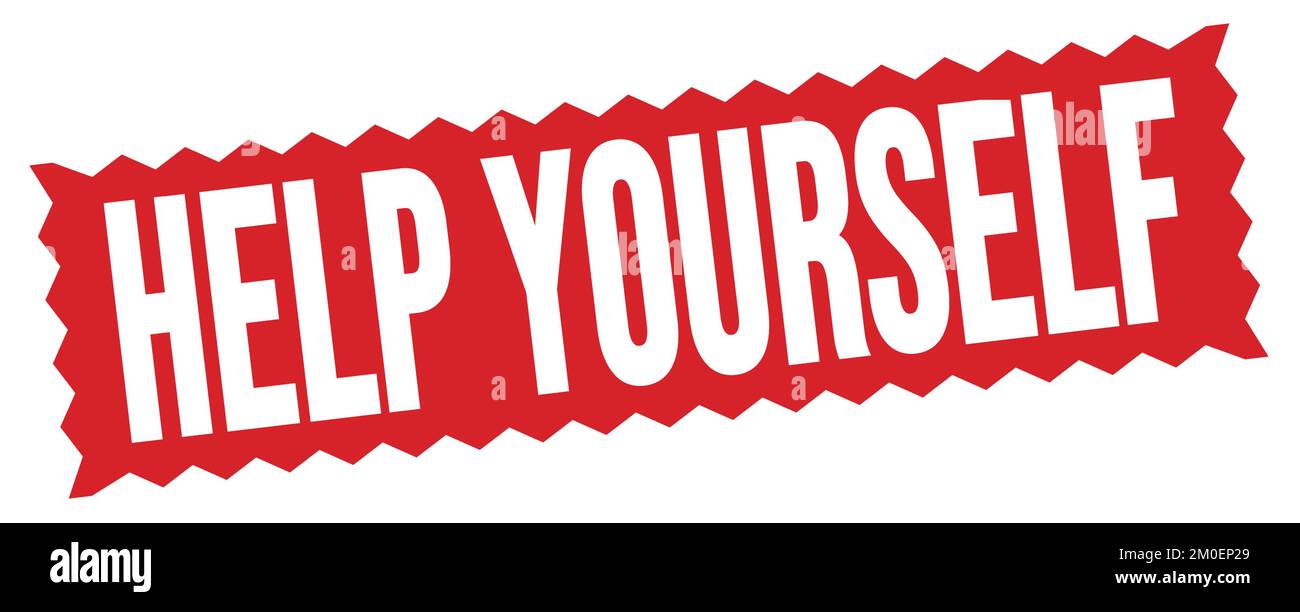 Help yourself word hi-res stock photography and images - Alamy