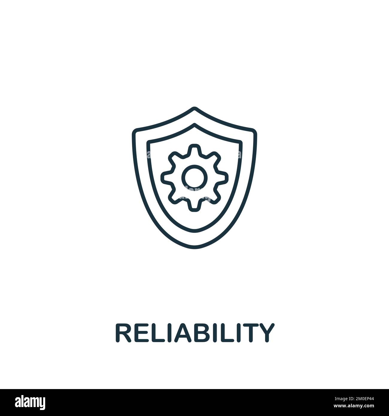 Reliability icon. Monochrome simple Customer Relationship icon for ...
