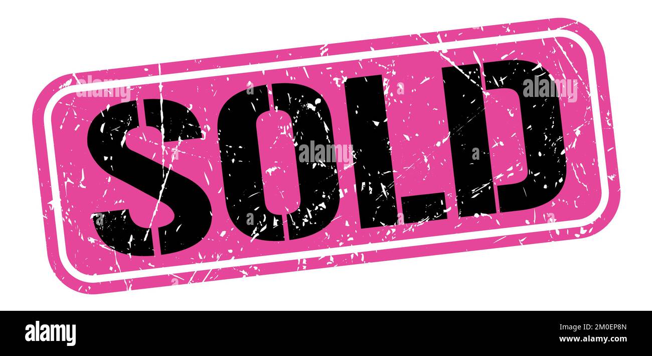 Pink sold sign hi-res stock photography and images - Alamy