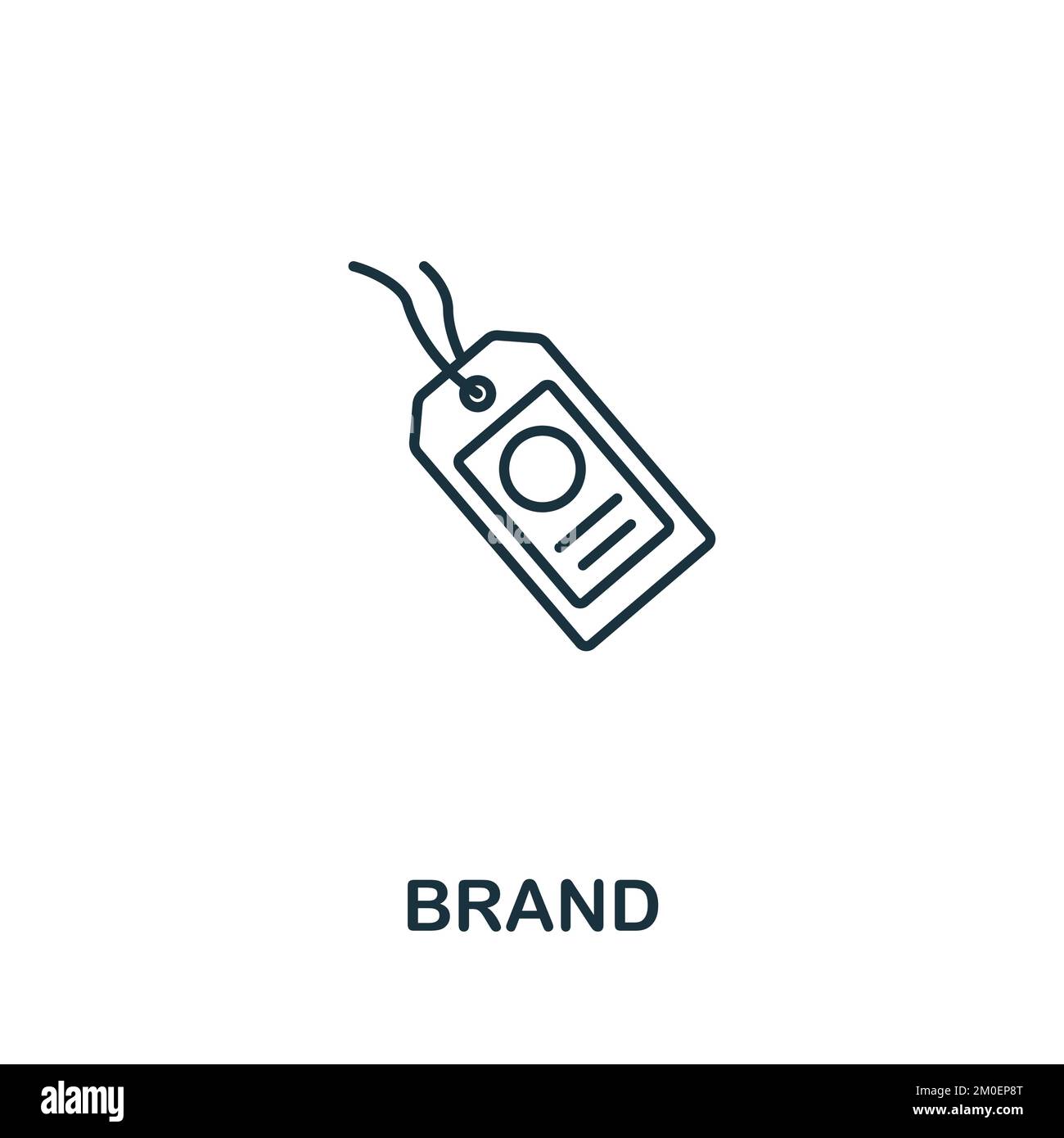 Brand icon. Monochrome simple Company Structure icon for templates, web ...