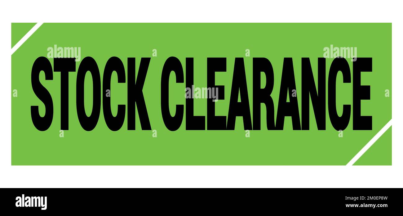 Stock clearance word hi-res stock photography and images - Alamy