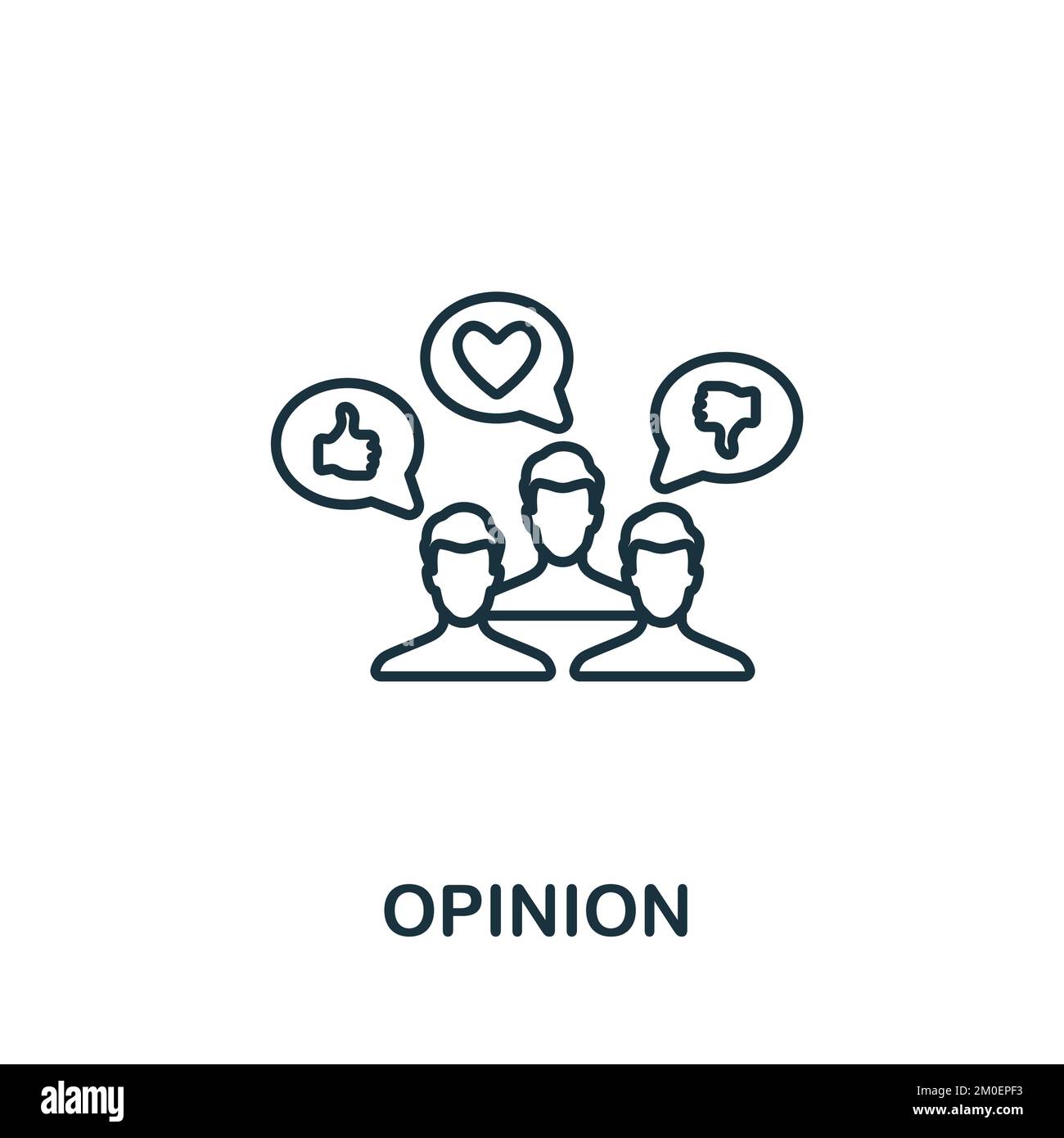 Opinion Icon Monochrome Simple Customer Relationship Icon For Templates Web Design And
