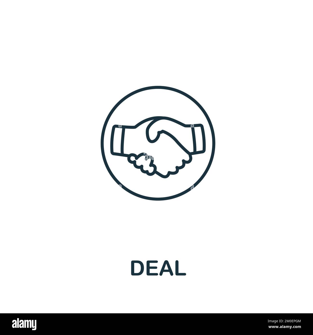 Deal Icon Monochrome Simple Customer Relationship Icon For Templates Web Design And