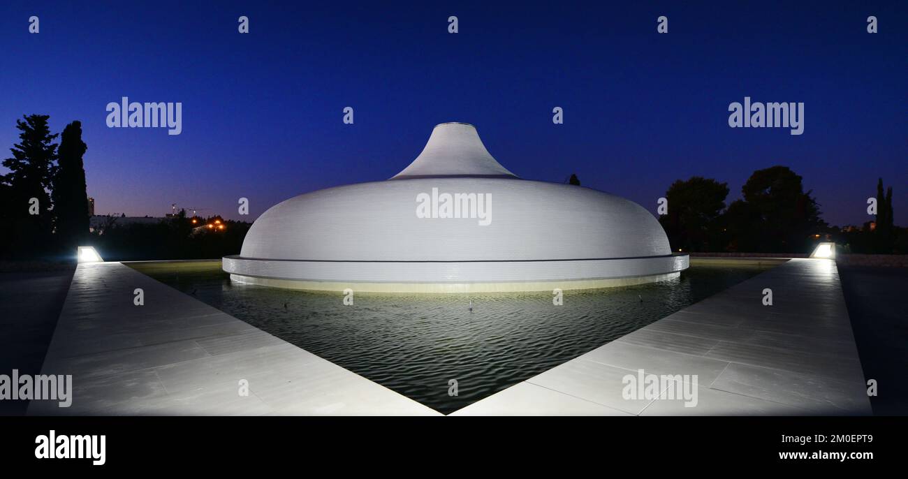 The 'Shrine of the Book' museum houses the Dead Sea Scrolls. Jerusalem ...