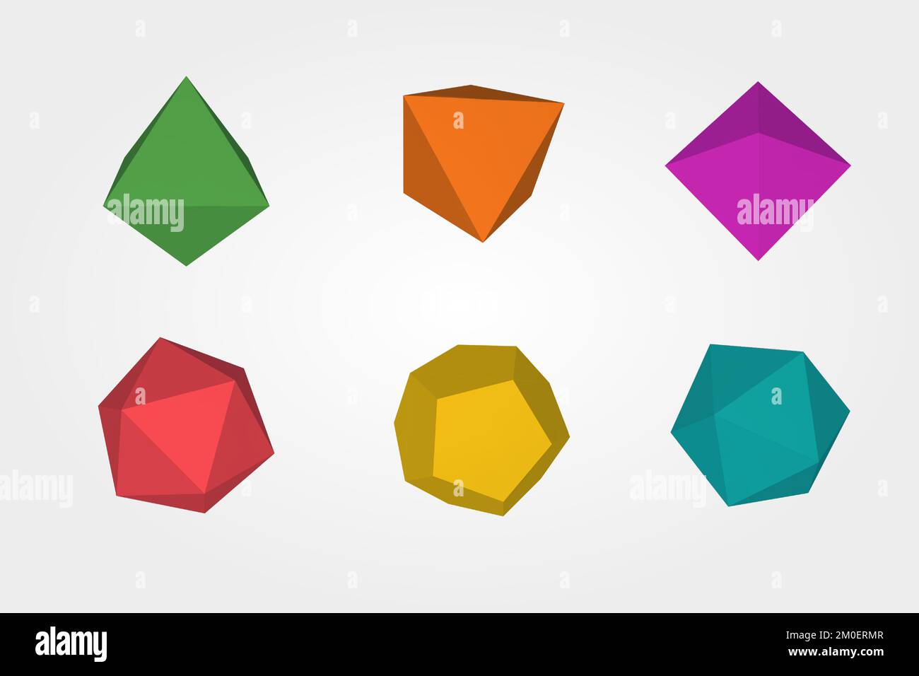 3D pyramids and pentagons set vector illustration Stock Vector Image ...