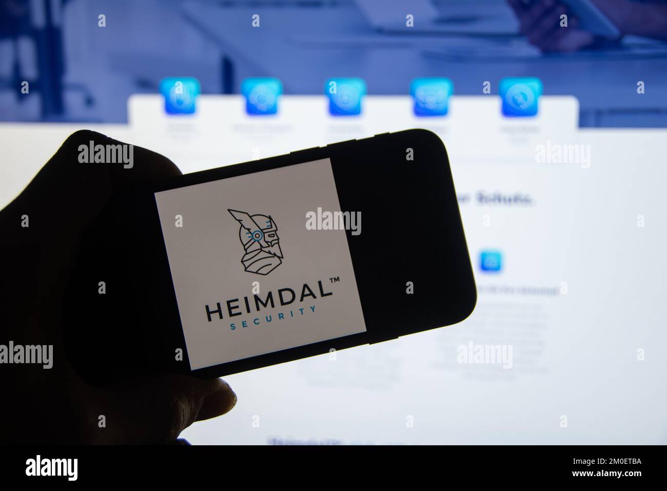 Rheinbach, Germany 5 December 2022, The brand logo of the cyber ...