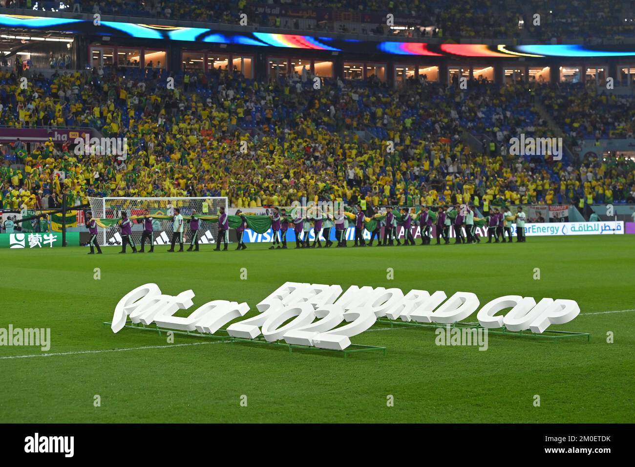 Edge motif, lettering, logo on the pitch. Round of 16, Round of Sixteen ...