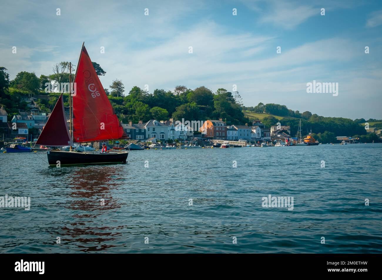 22nd July 2021 - Fowey, UK: A boat trip round the harbour at Fowey and ...