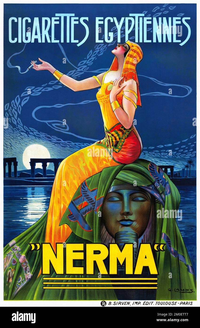Cigarettes egyptiennes. Nerma by Gaspar Camps I Junyent (1874 - 1942 ...