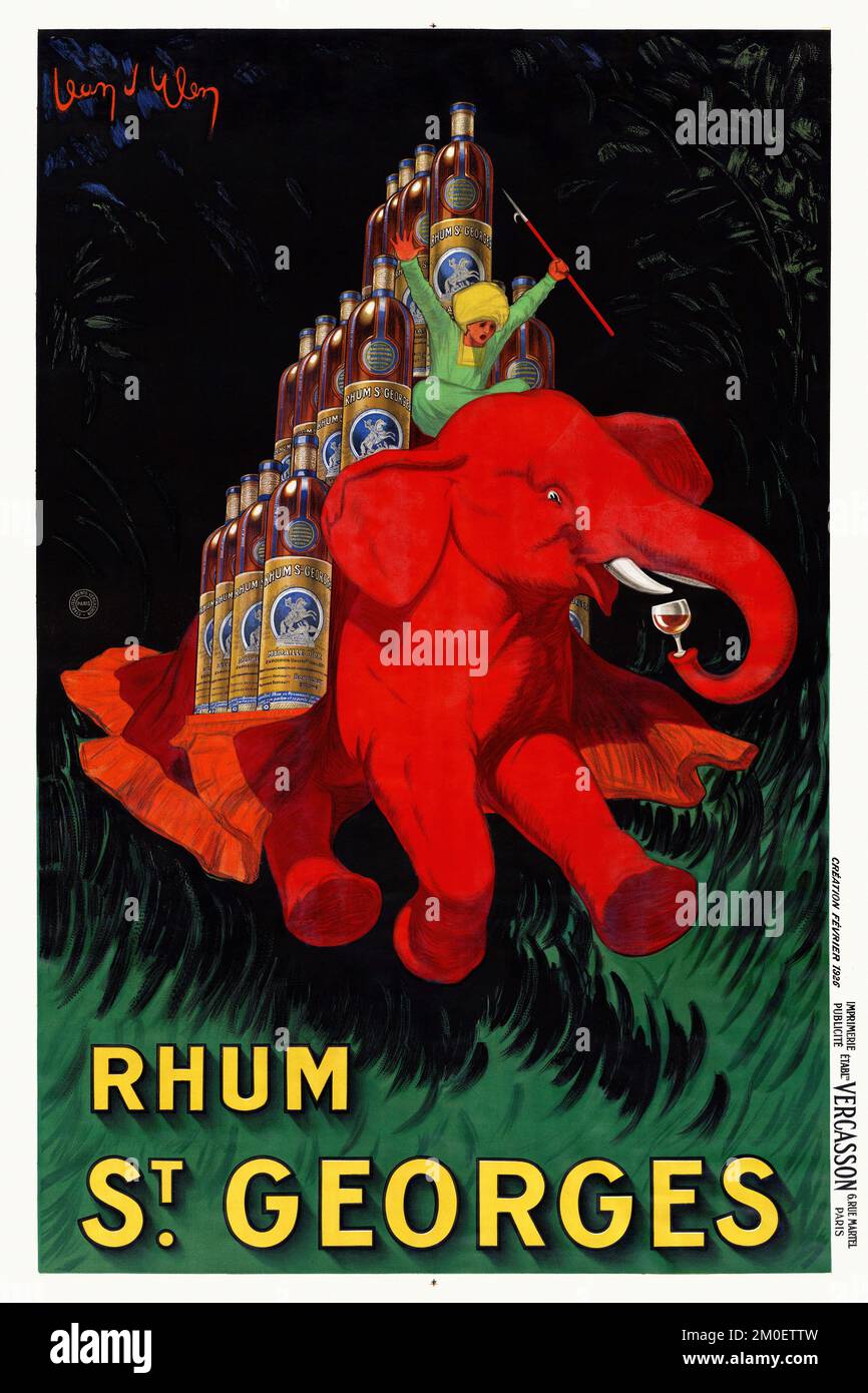 Rhum St. Georges by Jean d'Ylen (1886-1938). Poster published in 1926 ...
