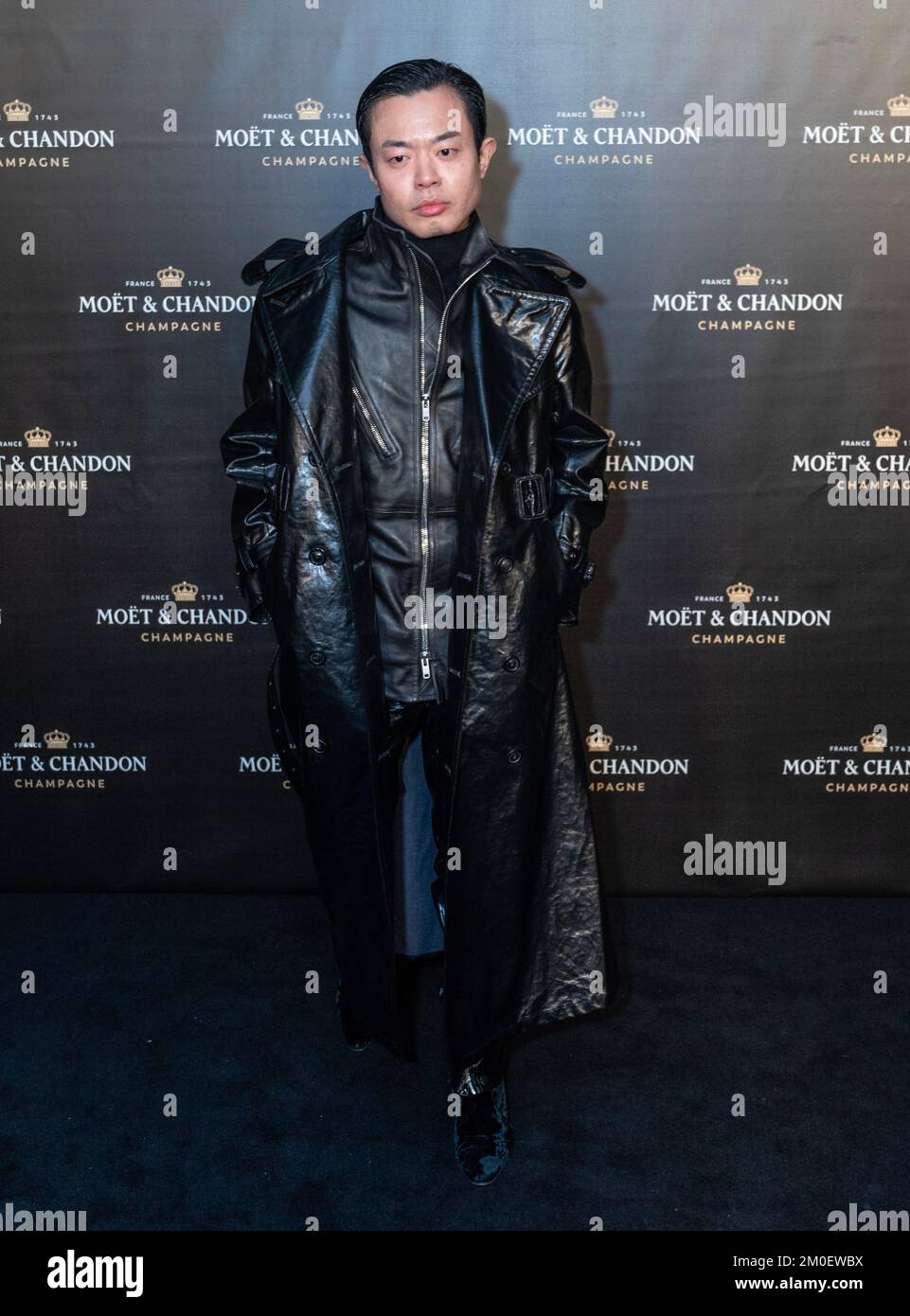 Ezra Williams attends the Moet and Chandon Holiday Season Celebration ...