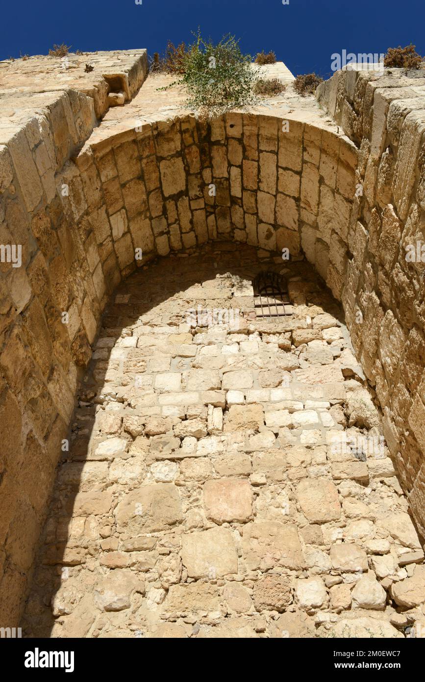The Jerusalem Archaeological Park near the Dung gate in the old city of ...