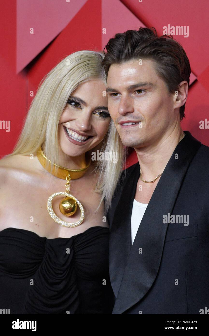 London, England, on December 05, 2022. Pixie Lott and Oliver Cheshire ...