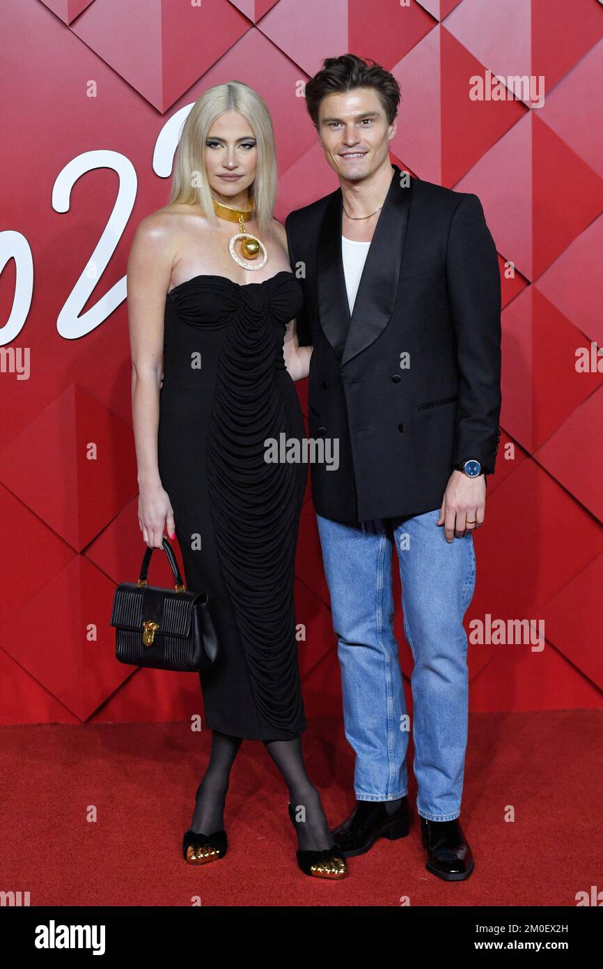 London, England, on December 05, 2022. Pixie Lott and Oliver Cheshire ...