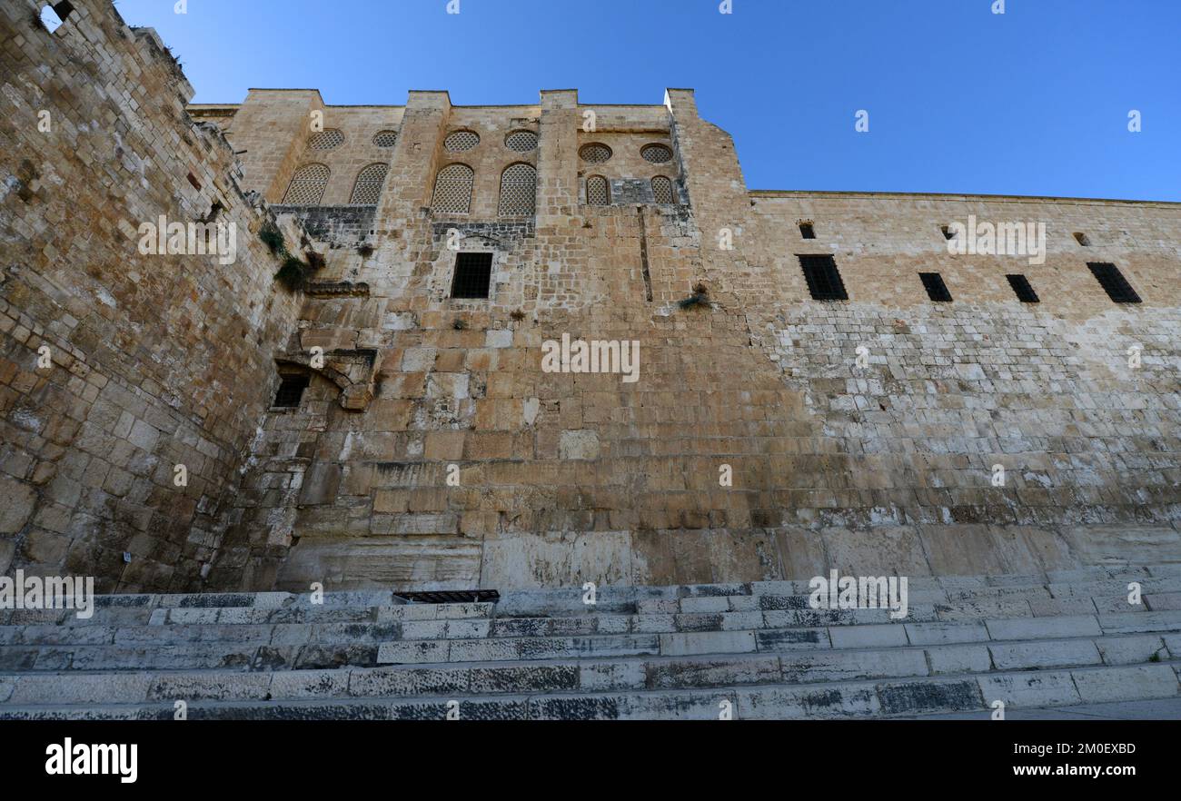 The Jerusalem Archaeological Park near the Dung gate in the old city of ...