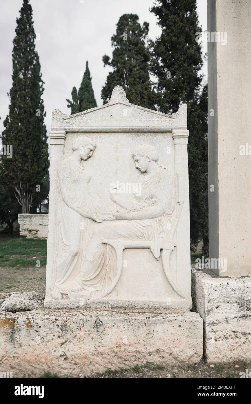 kerameikos cemetery athens greece Stock Photo - Alamy