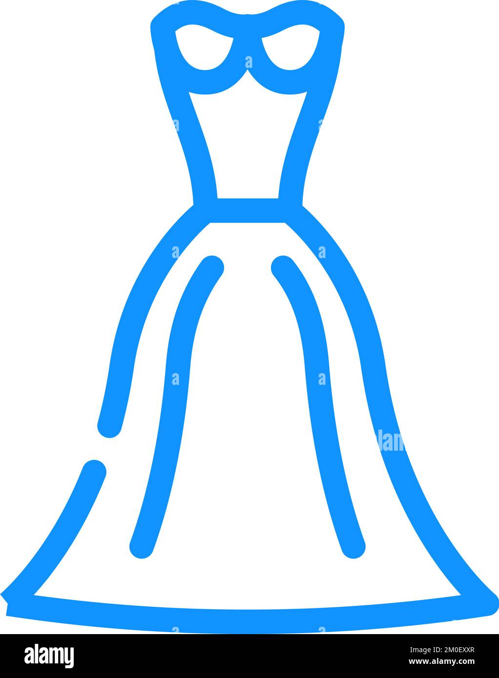 natural bride dress color icon vector illustration Stock Vector Image ...