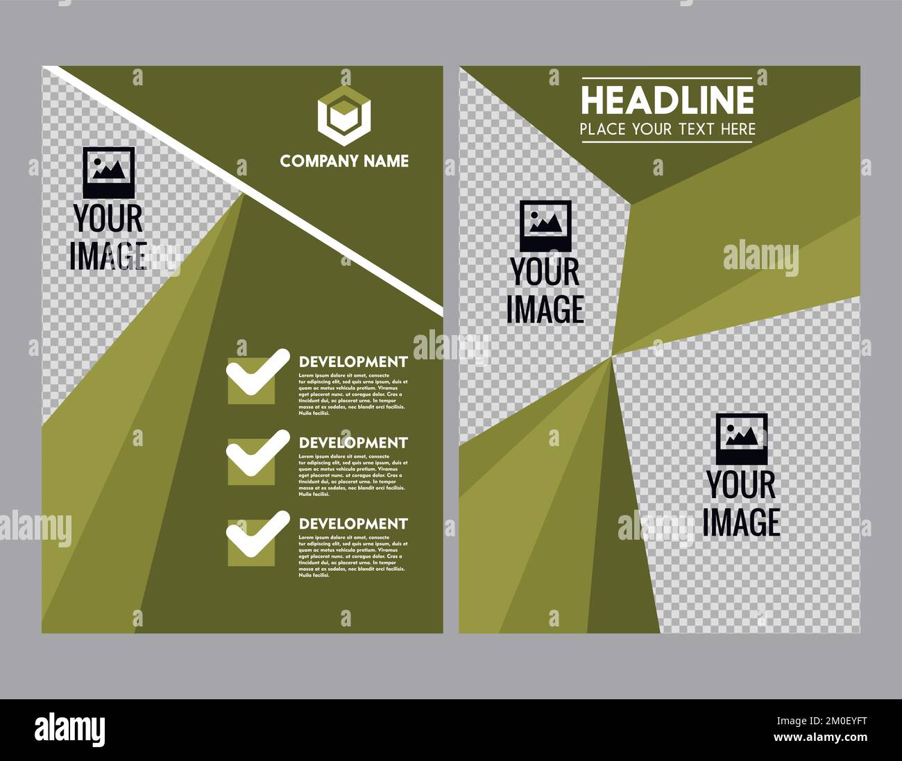 A set of editable business brochure template Stock Vector Image & Art ...