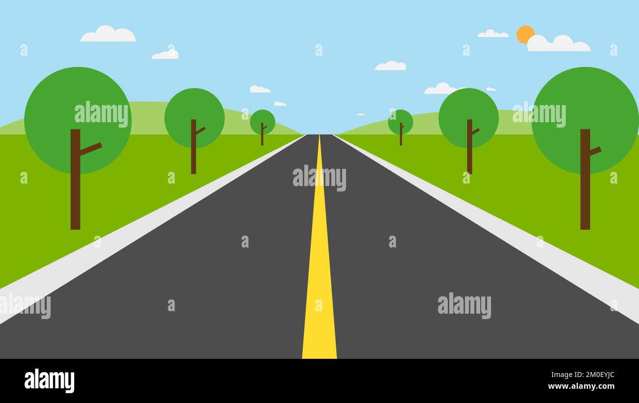 Cartoon long journey hi-res stock photography and images - Alamy