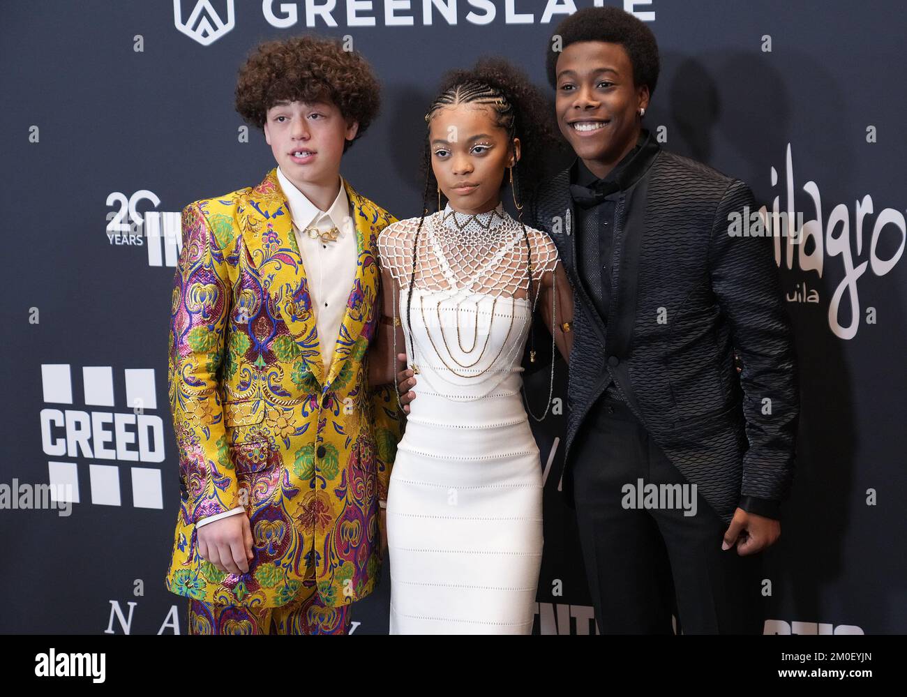 Los Angeles, CA on Monday, ?December 5, 2022. (L-R) Julian Lerner, Milan Ray, and Elisha ...