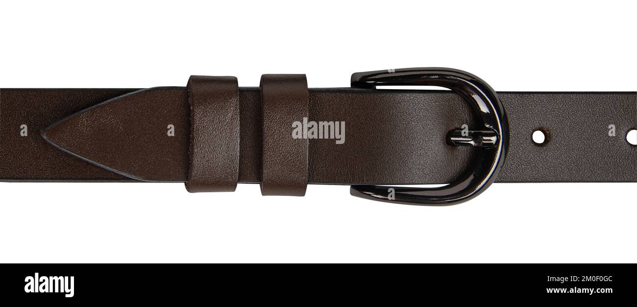 Narrow brown belt hi-res stock photography and images - Alamy
